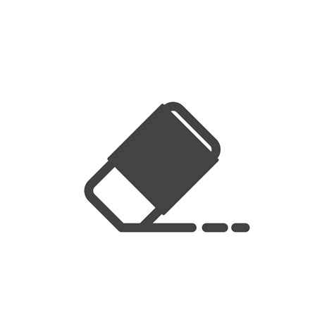 Vector Illustration Of School Office Supplies Tool Eraser Icon