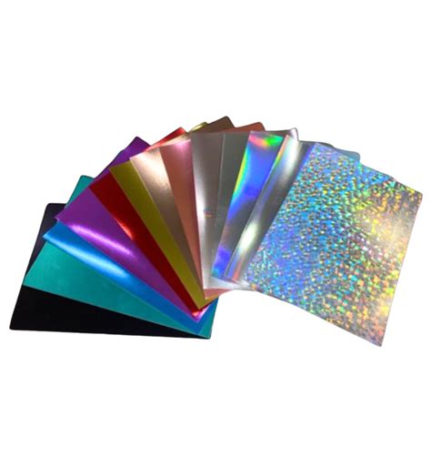 Papel Laminado Lamicote A4 180g 10 Folhas Várias Cores