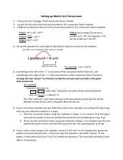 Effective Strategies For Metric Unit Conversions Course Hero
