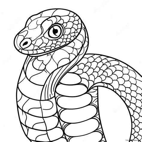Python Coloring Page