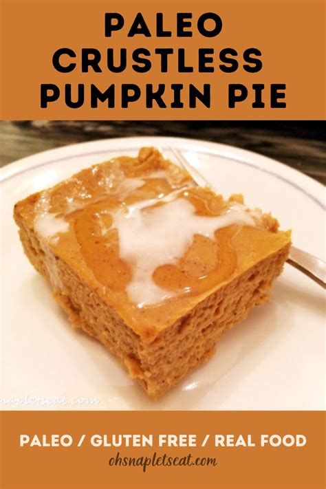 Paleo Crustless Pumpkin Pie