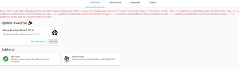 Error Msg During Ha Update Home Assistant Os Home Assistant Community