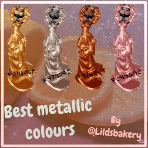 Dress To Impress Metallic Hex Codes