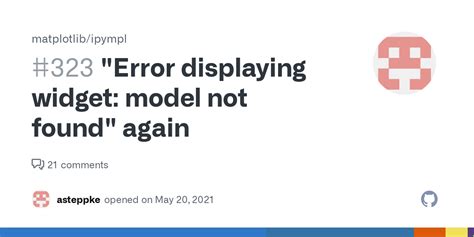 Error Displaying Widget Model Not Found Again · Issue 323