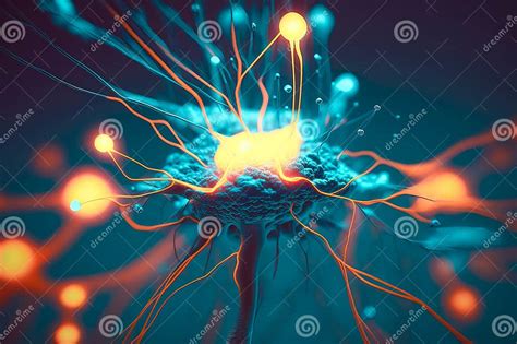 Abstract Image Of A Bio Neural Network The Concept Of Information