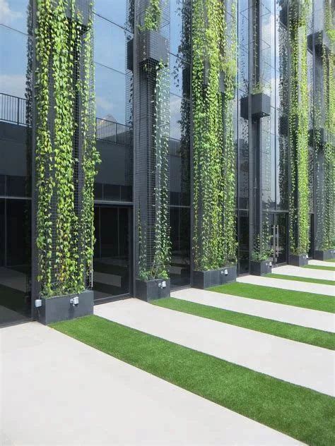 декор зеленью атриум 8 тыс изображений найдено в Яндекс Картинках Green Facade Green