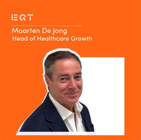 Eqt Group On Linkedin Eqt Healthcare Growths Maarten De Jong