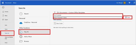 How To Save Files As Templates In Microsoft Word