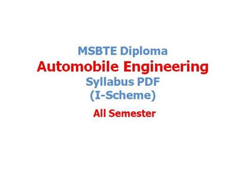 Msbte Computer Technology Syllabus I Scheme Pdf Download Truexams