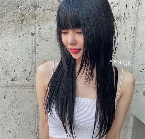 슬릭컷블럭컷 헤어스타일 헤어 머리