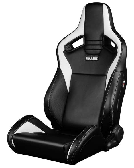 Braum Racing Seats Elite V2 Series Sport Seats Black And White