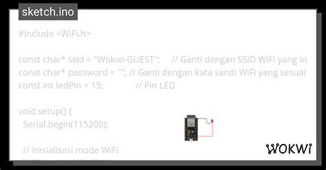 pertemuan 16 nomor 3 koneksi esp32 wifi wokwi esp32 stm32 arduino