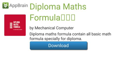Diploma Maths Formula🔥🔥🔥 For Android Free App Download