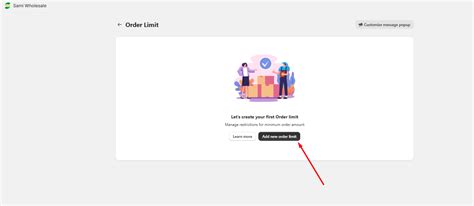 Create An Order Limit Samita Help Center