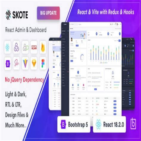 Jual Skote React Admin And Dashboard Template Sketch Shopee Indonesia