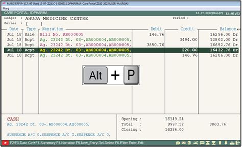 How To Export Selected Transactions Of Ledger In Excel In Marg Software