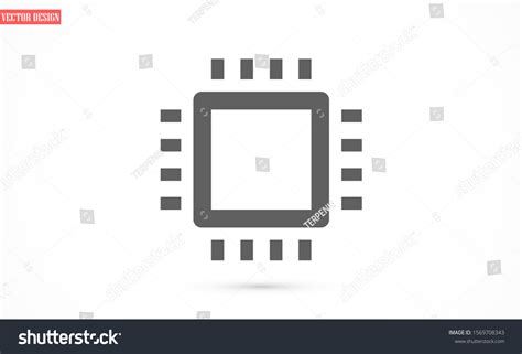 Chip Flat Vector Web Icon Chip Stock Vector Royalty Free 1569708343 Shutterstock