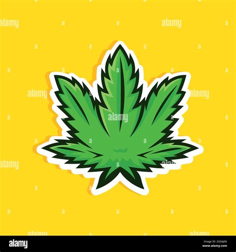 Cartoon Weed Plant With Face