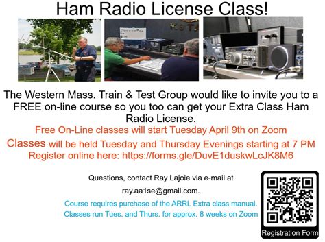 Free Extra License Class Western Massachusetts Arrl