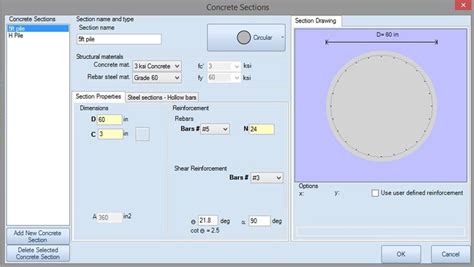 Example Lateral And Vertical Analysis Of A Drilled Concrete Pile