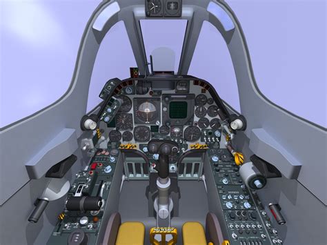 3d A 4m Skyhawk Cockpit Model