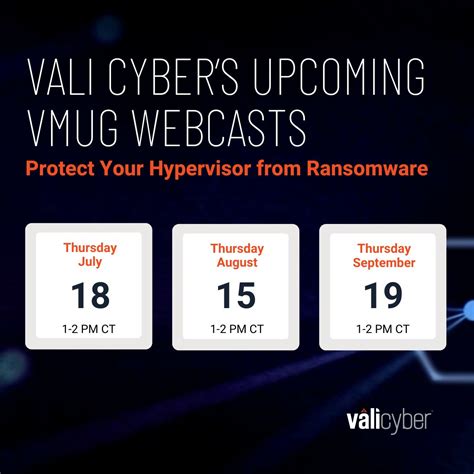 Vali Cyber On Linkedin Vmug Vcommunity Cybersecurity Security Infosec Hypervisorsecurity…