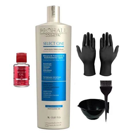 Prohall Progressiva Select One De 1 Litro Sem Formol Kit Aplicação E Oleo Shopee Brasil