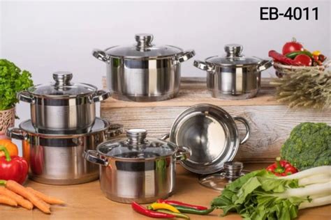12pc Stainless Steel Cookware Set Rickys Home Interiors