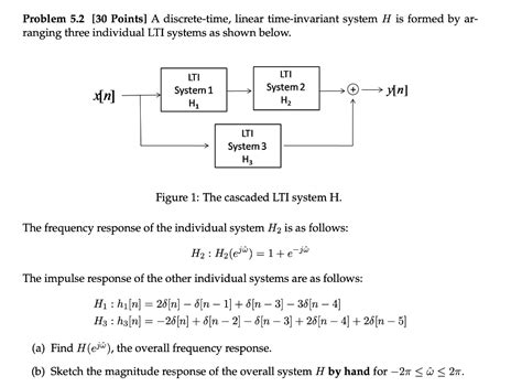 Solved Problem 5 2 30 Points A Discrete Time Linear Chegg Com