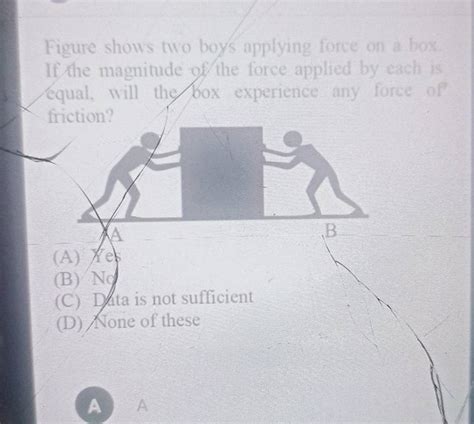 Figure Shows Two Boys Applying Force On A Box If The Magnitude Of The For