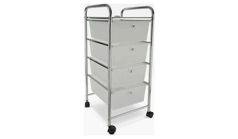 Buy Argos Home 4 Drawer Wheeled Bathroom Storage Unit White Freestanding Bathroom Cabinets