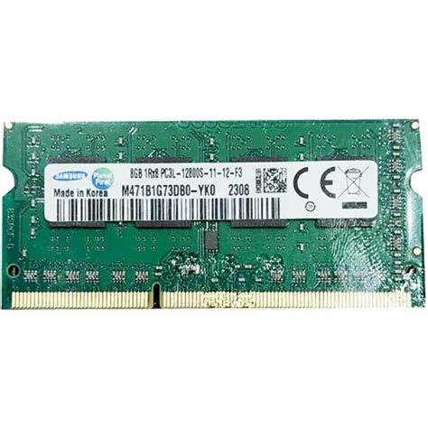 خرید و قیمت رم لپ تاپ سامسونگ مدل Ram Samsung Ddr3 8gb 1600mhz Pc3l ترب