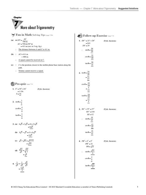 chapter 7 textbook solution pdf trigonometry geometry