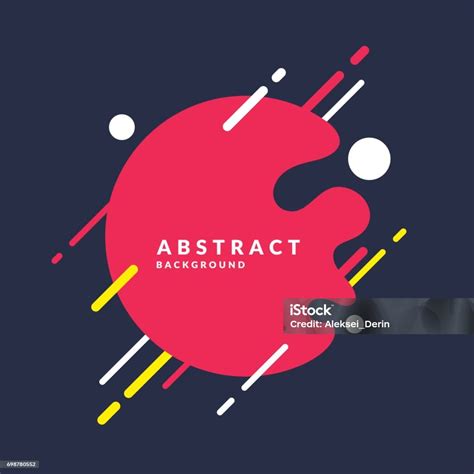 와 라인 플랫 미니 멀 스타일에 라운드 추상적인 배경 밝은 벡터 일러스트 레이 션 양식 문서에 대한 스톡 벡터 아트 및 기타 이미지 양식 문서 추상적인 원형 Istock