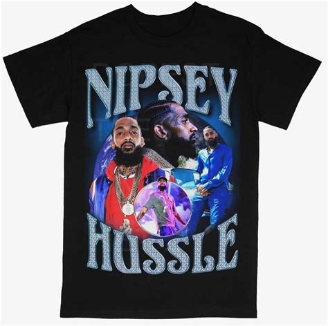 Nipsey Hussle West Coast Hip Hop Rap Style Black Crew T Shirt S 5xl