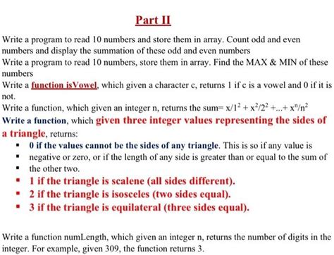 Solved Part II Write A Program To Read 10 Numbers And Store Chegg Com