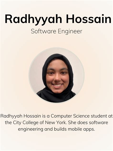 Localdevs On Linkedin 📱meet Radhyyah Hossain Our Dedicated Software Engineer At Localdevs As