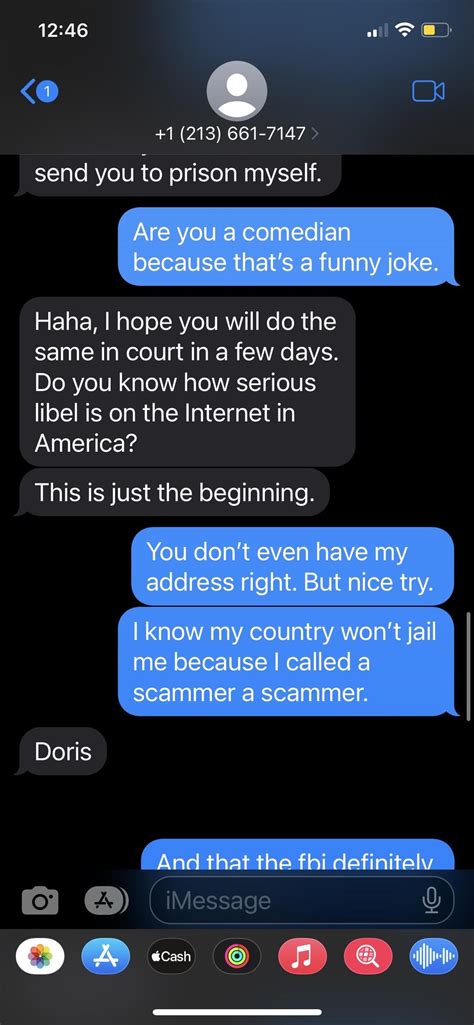 I guess they’re going to call the fbi and send me to prison. Lol. : r/scambait