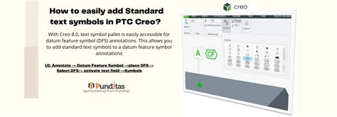 how to easily add standard text symbols in ptc creo punditas