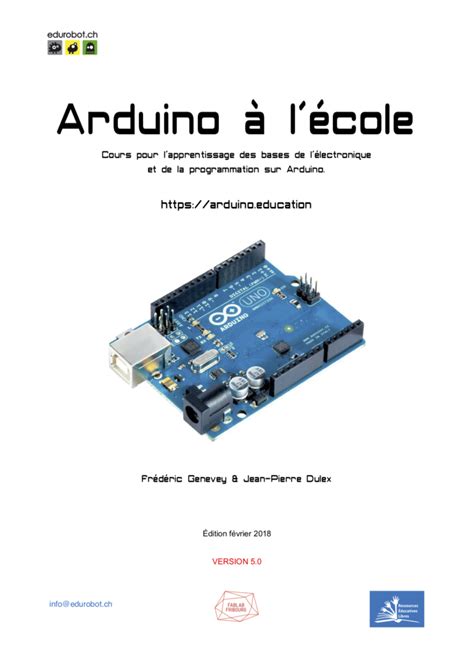 Arduino à Lécole Arduino Pour Apprendre à Coder