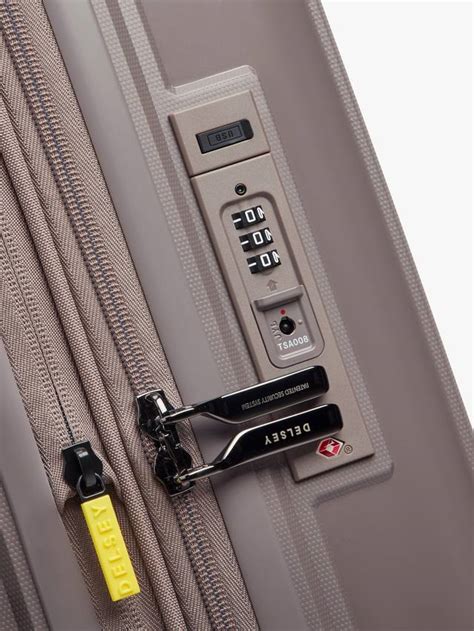 Delsey Lutece 4 Wheel 55cm Expandable Cabin Case Brown