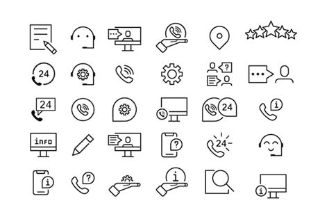 Premium Vector Social Networking Icon Set Contact And Social Icons Vector Illustration