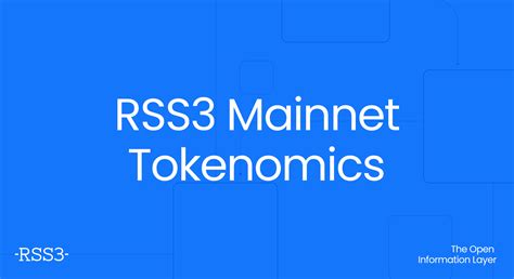 Rss3 The Open Information Layer