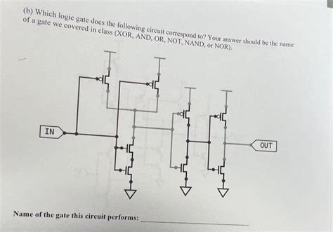 Solved B Which Logic Gate Does The Following Circuit Chegg