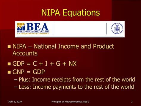 Ppt Principles Of Macroeconomics Day 2 Nipa National Income And