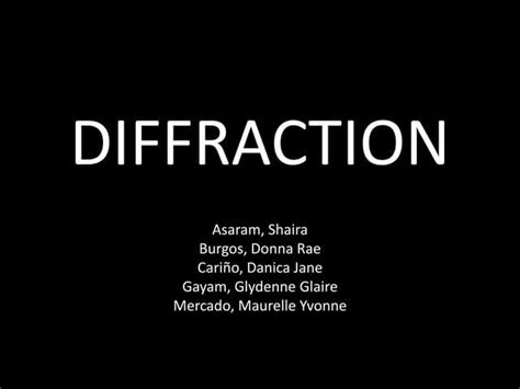 Properties Of Waves Diffraction Pptx Physics Science