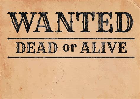 Wanted Poster Word Template