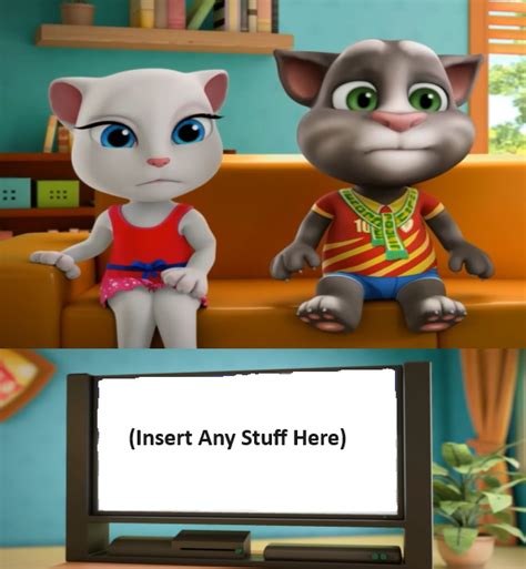 Talking Tom And Angela Watch What By Maxiethefox2005 Deviantart Stuff