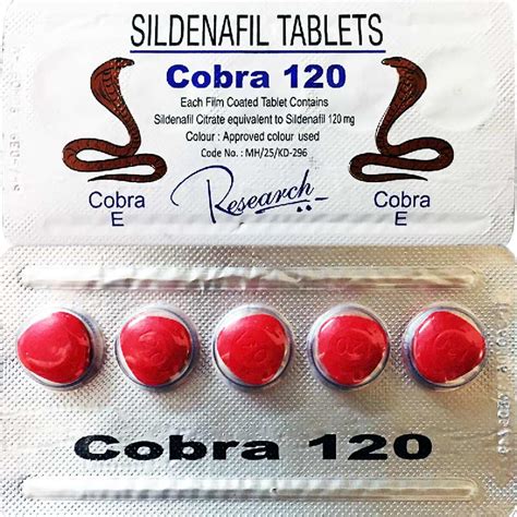 Cobra 120mg Sildenafil Citrate Our Strongest Sex Pill