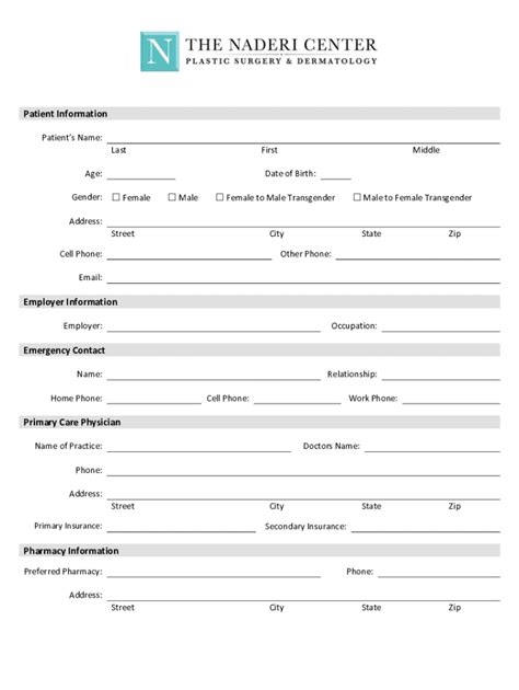 Fillable Online Documenting Current Gender Identity And Assigned Sex At